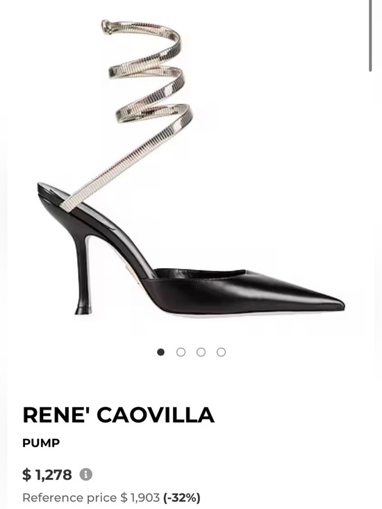 Rene Caovilla | Shoes | Nwt Rene Caovilla Black Pointed Stiletto With ...